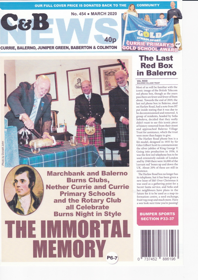 We made the Front Page ! - Let it Blaw